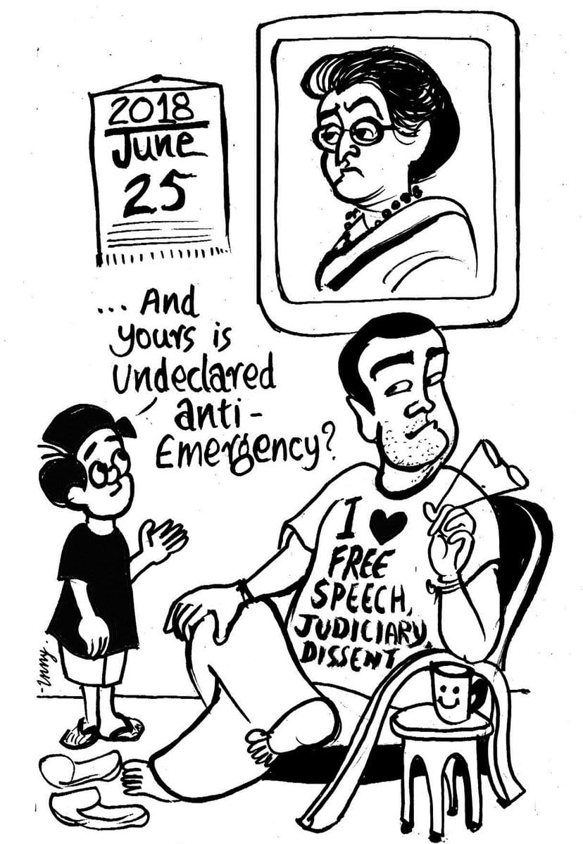 Indira Gandhi's Emergency era through cartoons