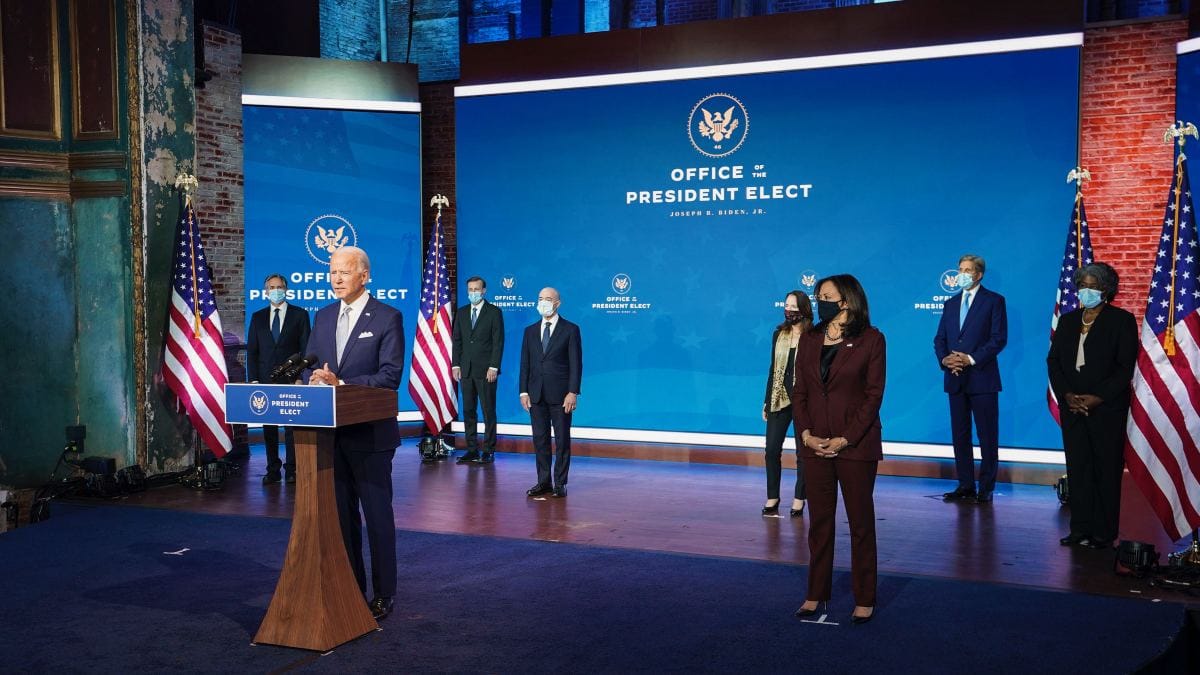 'America is back', Biden says as he welcomes his national security team