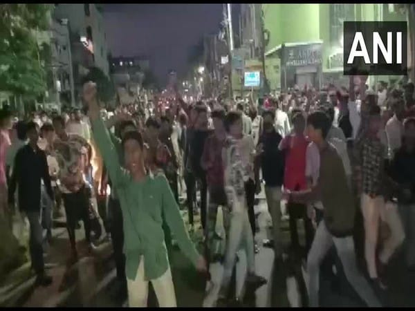 Protestors gathered at Hyderabad's Shalibanda on BJP leader T Raja ...