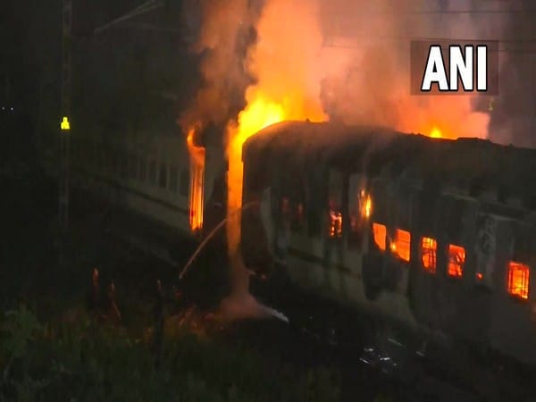 Two empty coaches of stable rake train catch fire in Guwahati ...