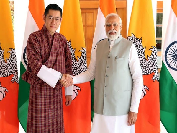 Ahead of bilateral, Bhutan King Jigme Wangchuk received by PM Modi ...