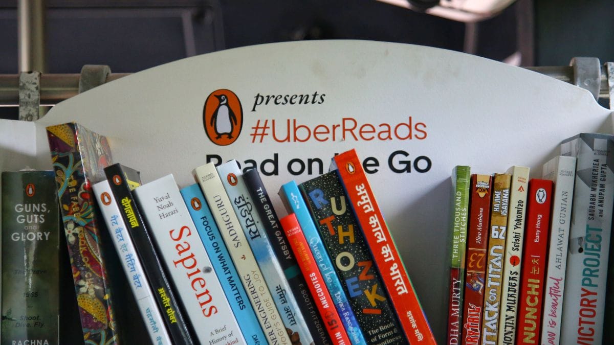 Uber wants its passengers to ditch the phone and pick up a book when ...