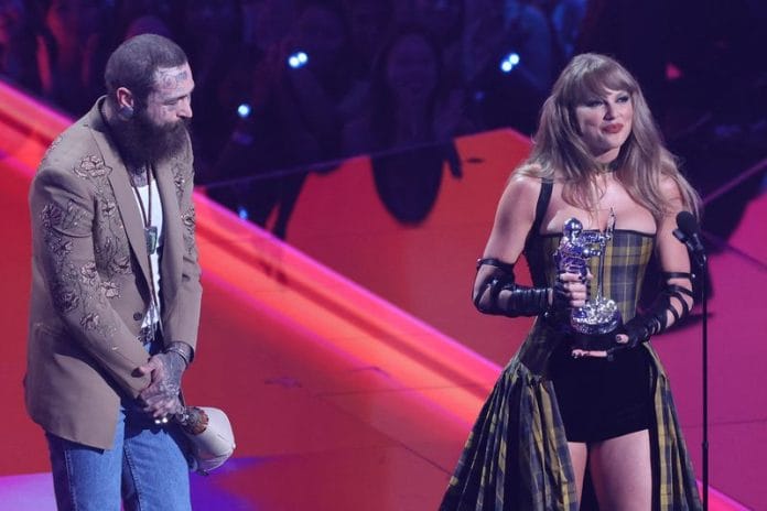 Taylor Swift, Post Malone win best collaboration at MTV's Video Music ...