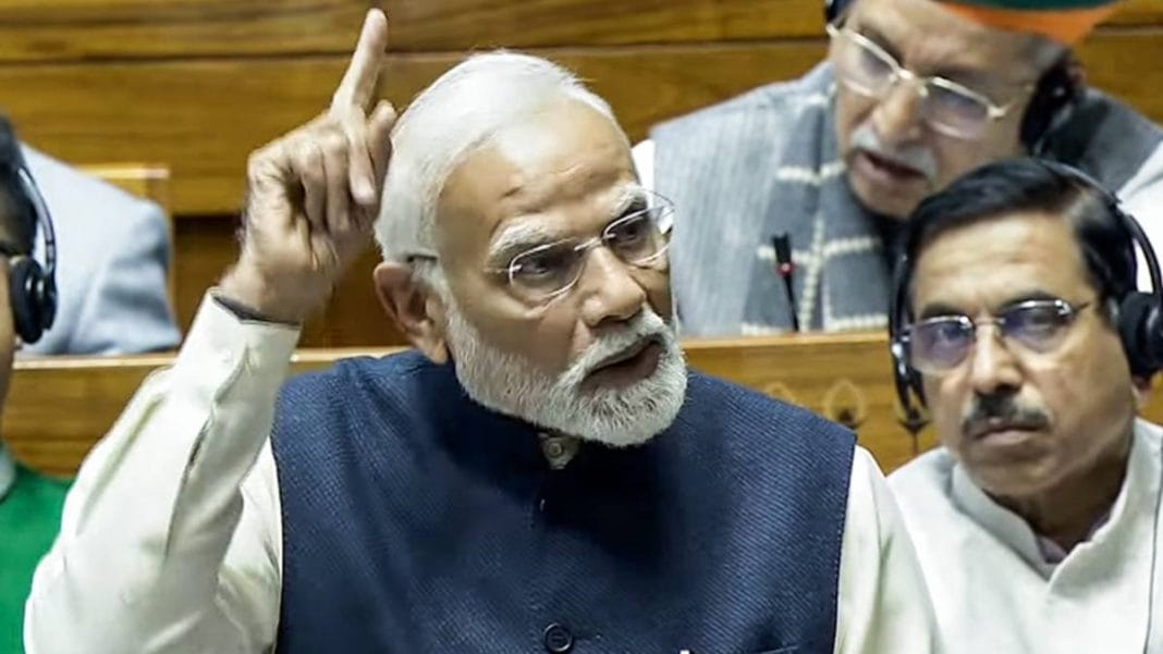 Modi tears into Congress in Lok Sabha, attacks Nehru, Indira, Rajiv ...
