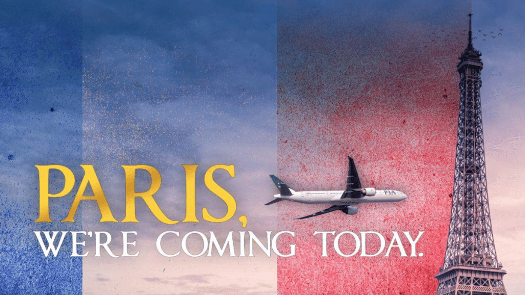 Pakistanis can’t unsee PIA’s new ad: a plane ‘headed to’ Eiffel Tower