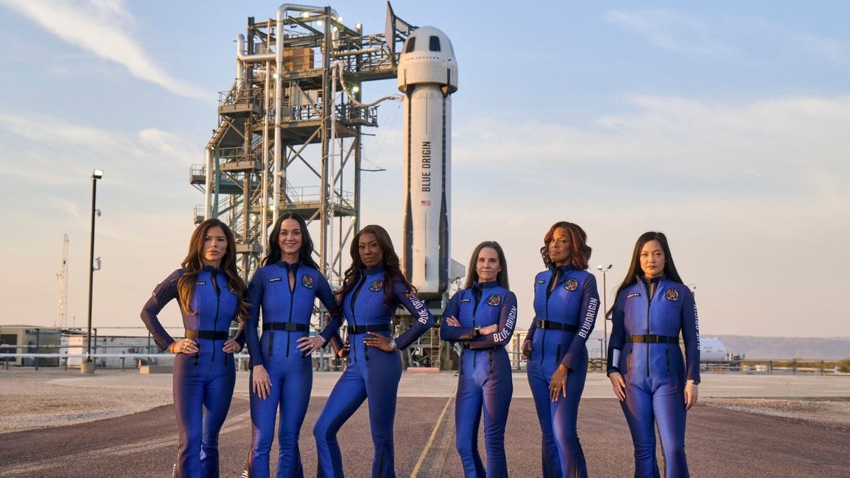 How does Bezos’ all-woman spaceflight empower women?