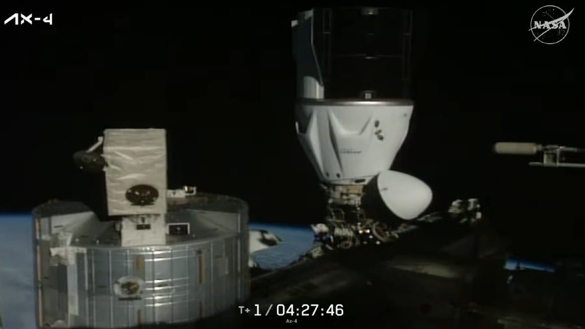‘Grace is happy to be on Harmony’: Axiom-4 capsule Dragon Grace docks ...
