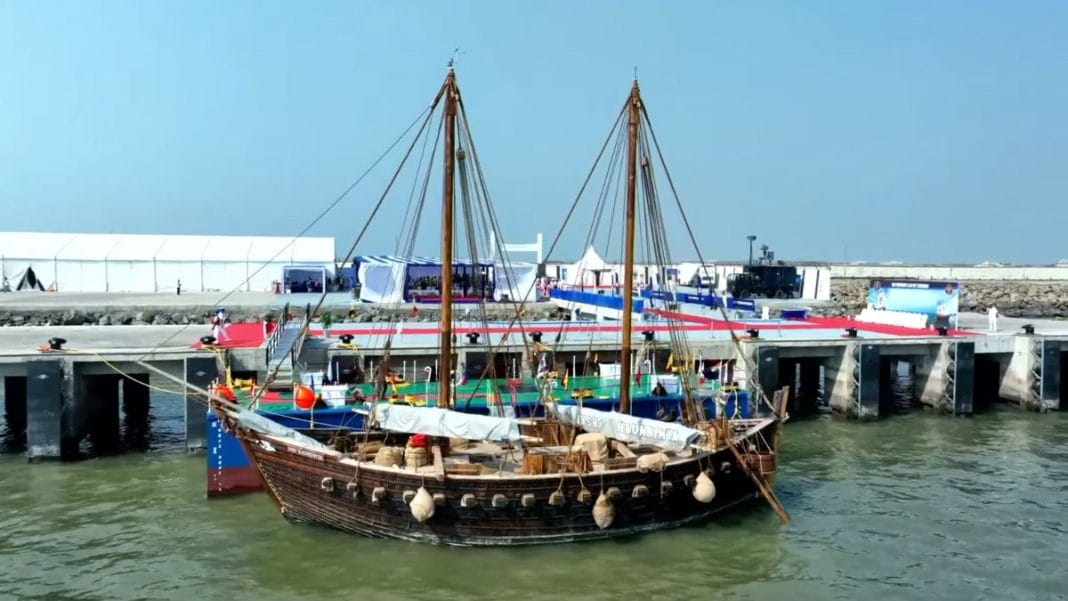 Ajanta-era design, no engine, no steel: Navy’s INSV Kaundinya sets sail ...