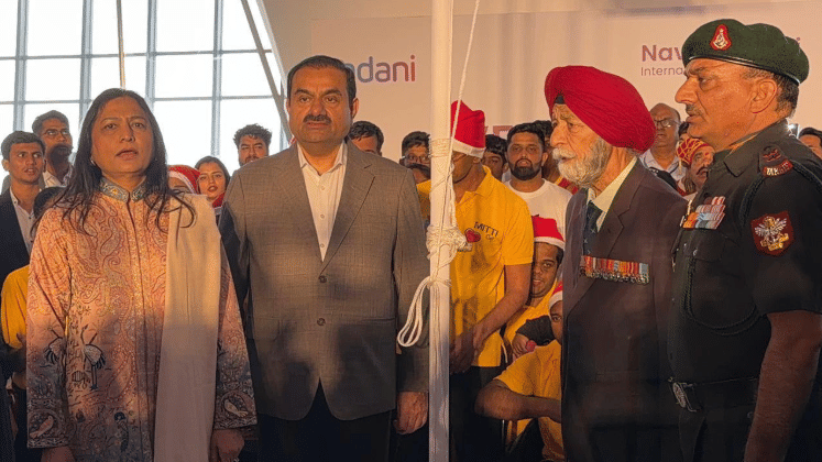 Gautam Adani Personally Greets NMIA’s First Flyers, Joined by Bharat ...