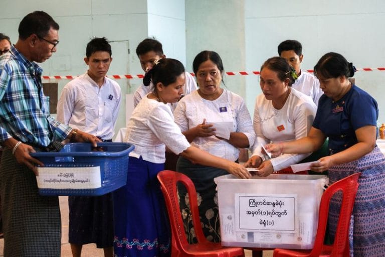 Myanmar's junta leader dismisses critics as military-backed party set ...