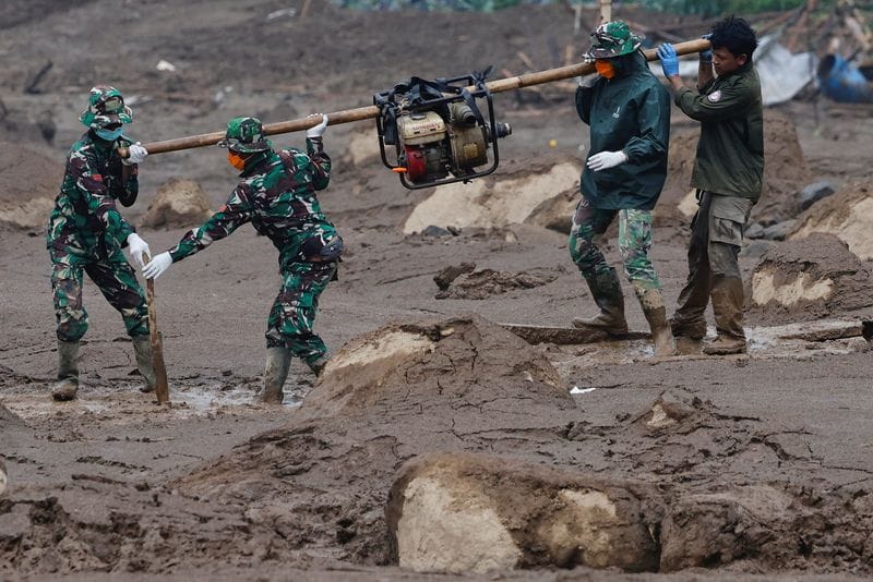 Search for 32 missing in Indonesia landslide hampered by rain as death ...
