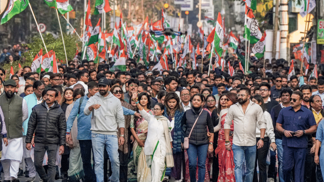 I-PAC raids: Mamata Banerjee leads protest in Kolkata over 'misuse' of ED
