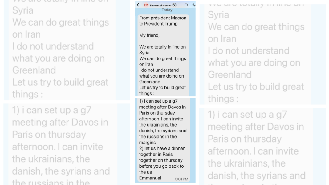 Trump posts screenshots of Macron's text messages, questioning ...
