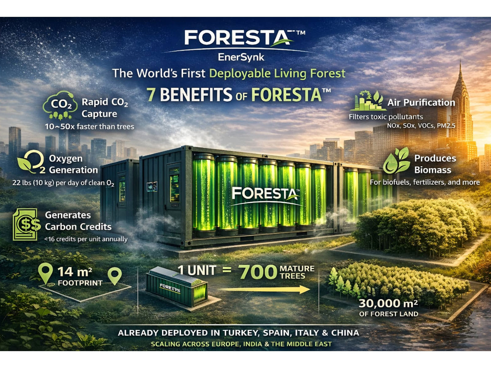 FORESTA™: EnerSynk Group Launches the World's First Deployable Living ...