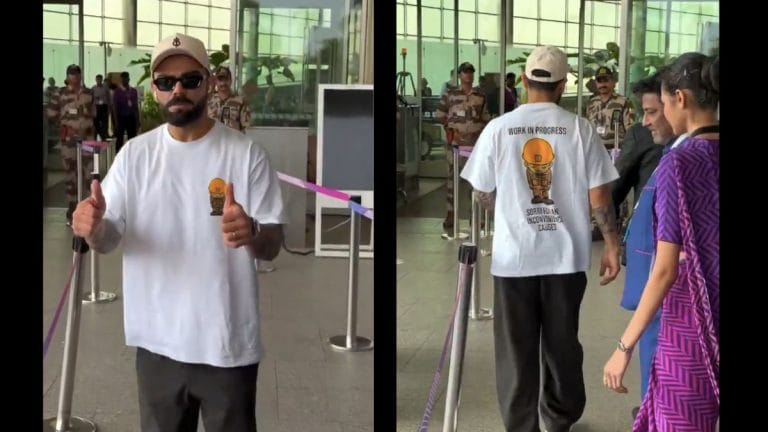 After unbeaten 75 in IPL final, Virat Kohli wears a ‘Work in Progress’ tee